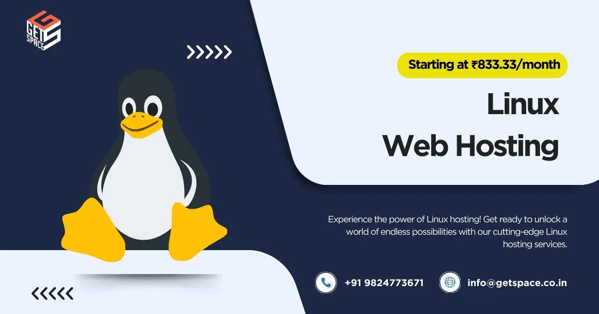 Linux Web Hosting Surat, Gujarat | Getspace India